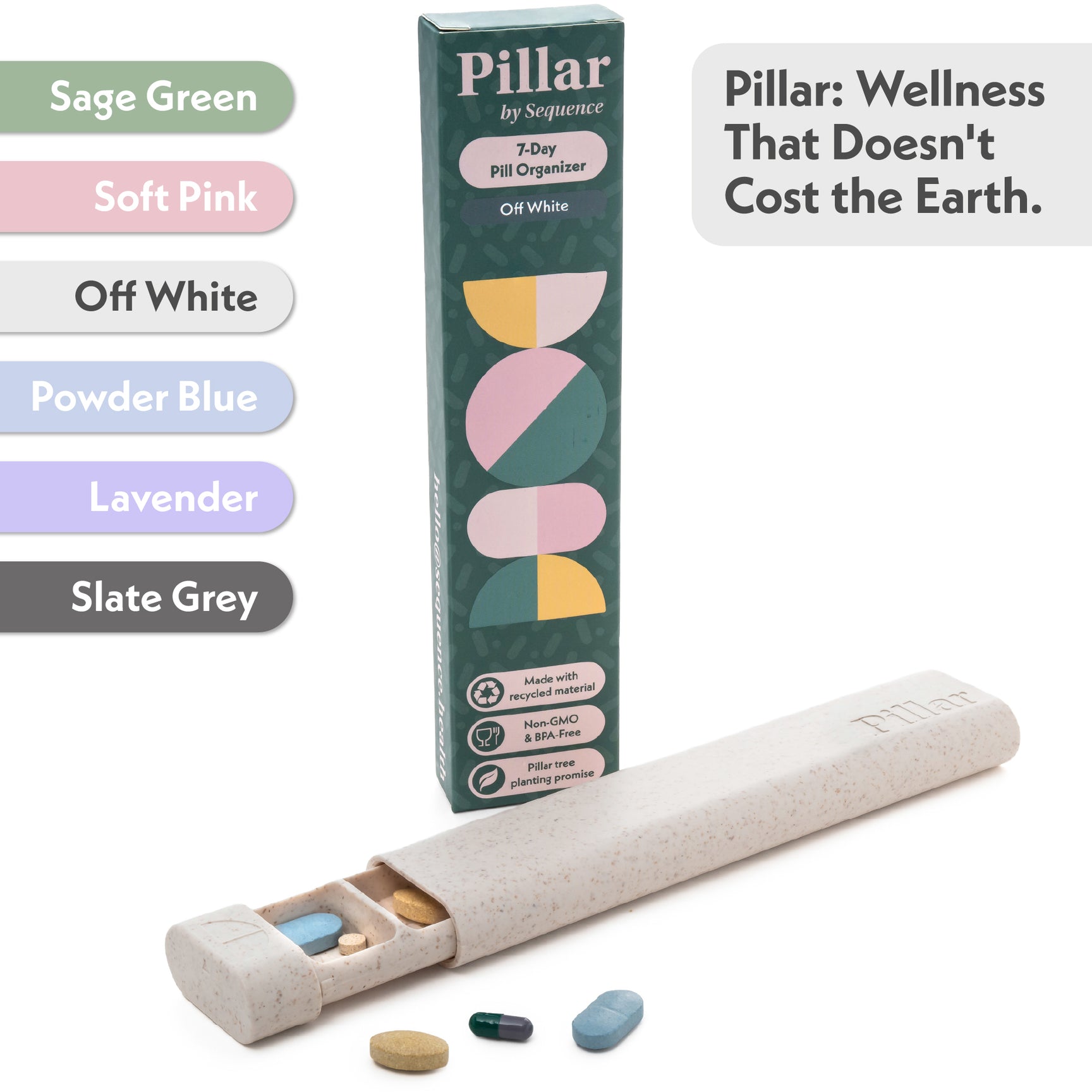 Pillar - 7-Day Pill Organiser – Sequence